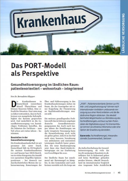 Das PORT-Modell als Perspektive | Robert Bosch Stiftung