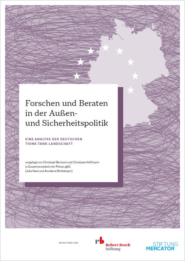 Deutsche Thinks Tanks geben wichtige Impulse | Robert Bosch Stiftung