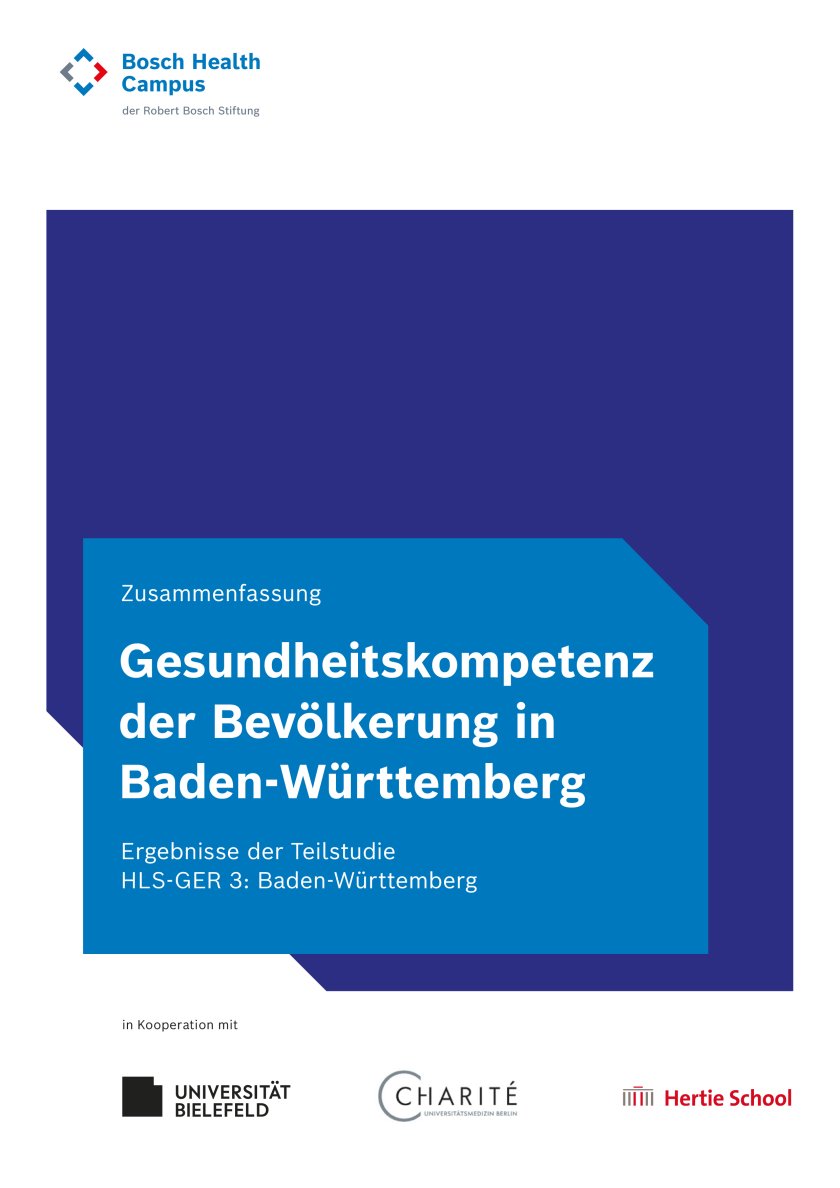 Ergebnisbericht Gesundheitskompetenz der Bevölkerung in Baden ...