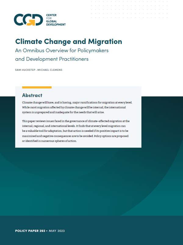 Climate Change and Migration | Robert Bosch Stiftung